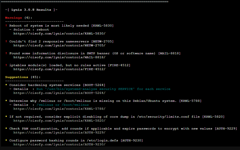 Lynis (How to find vulnerabilities and harden a Linux system) - Sneh Patel